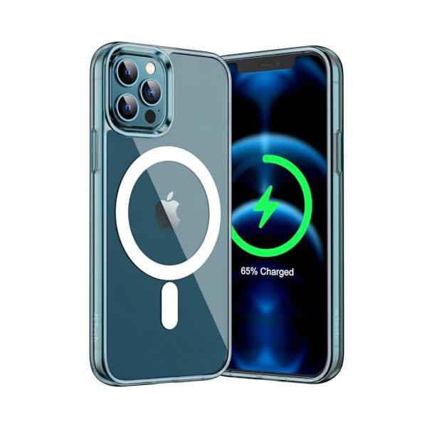 パシフィコブルー/-/3690T・Color:パシフィコブルー・[互換性] iPhone 12 Pro Max (6.7インチ) 用に特別に設計されています。38個のマグネットを内蔵し、すべてのMagSafeアクセサリーに対応できるクリアケ...