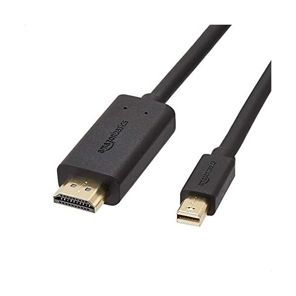 1本ブラック/1.8m/AZDPHD06・Size:1.8mStyle:1本・パッケージ個数:1・PCやタブレットからHDディスプレイにオーディオとビデオを接続するMini DisplayPort-HDMI変換ケーブル・接続端子部分に金メッ...