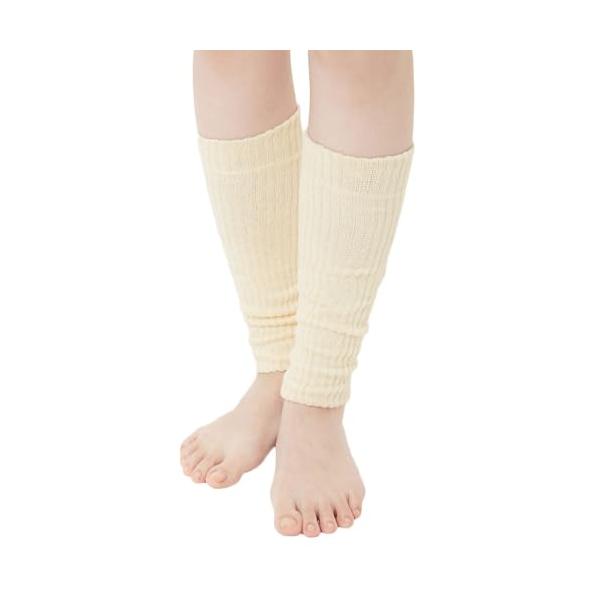 レッグウォーマーnewキナリ/Free Size/SQM852・Size:Free SizeColor:newキナリ・肌にやさしいレッグウォーマー絹あわせ重ね履き風二重編 ・肌側絹100% ・表糸温綿100%・フリーサイズ・アームウォーマー...