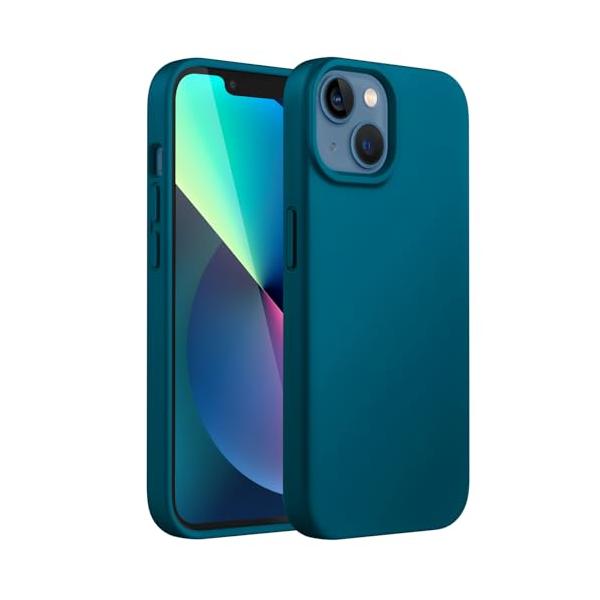 ティールブルー/-/3584G・Color:ティールブルー・パッケージ個数:1・[互換性] iPhone13 6.1インチ用の特別デザインです。おデバイスに完全な保護を提供し、ワイヤレス充電をサポートします・[使いやすい] 高品質のシリコン...