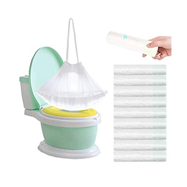 コンパクト。ホワイト/10 Count (Pack of 10)/XYHASH29137bKA・パッケージ1パック10ロール。各ロールには10個のトイレライナー、合計100個のトイレバッグが付いています。生産バッチが異なるため、1パックに5...