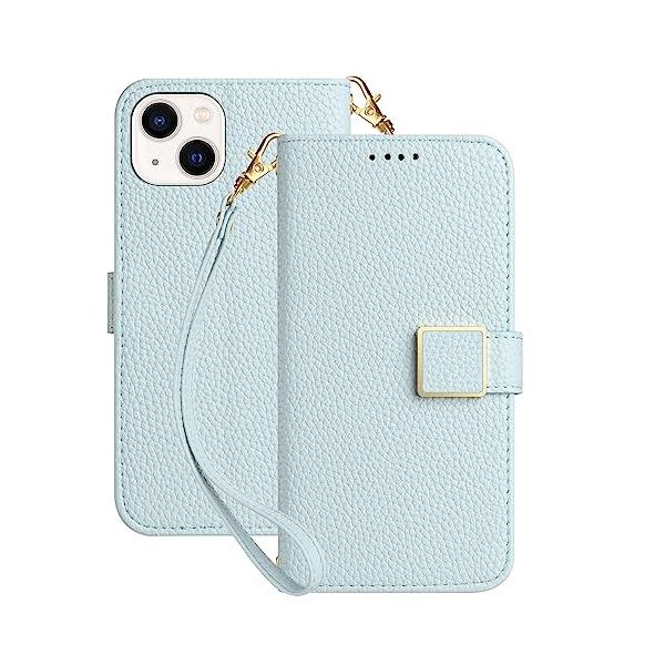 財布型アイスブルー/iPhone 13/-・Size:iPhone 13Color:アイスブルー・対応機種iPhone 13 (6.1)専用！対応機種を間違いないようにご購入お願い申し上げます。・カード収納とスタンド機能ケース動画視聴に便利...