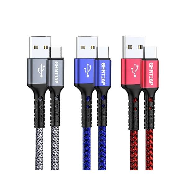 赤、青、灰色/1M*3本/-・Size:1M*3本Color:赤、青、灰色・1mの長さ3本セット/3色1m長さのtype a to type cケーブルはそれぞれの使用シーンに満足できます。車、オフィス、キッチンなどでちょっと離れた距離での...