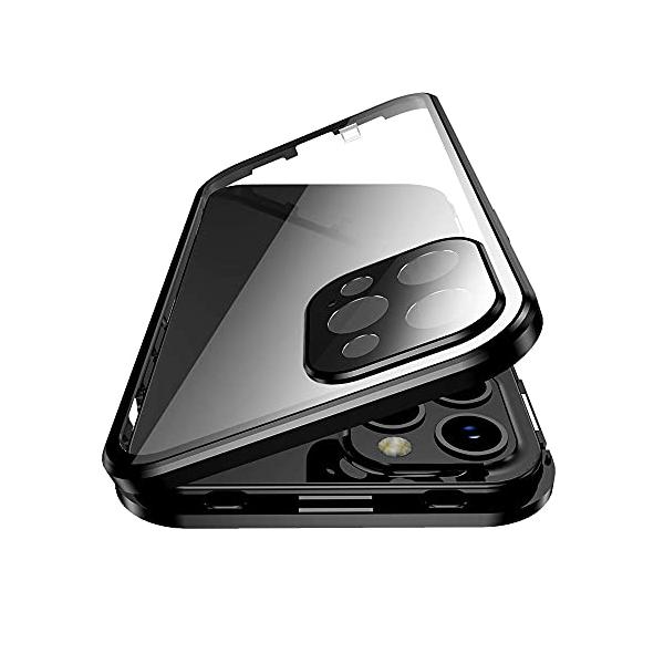 クリアブラック/iPhone14/-・Size:iPhone14Color:ブラック・?カメラレンズ保護：ケース一体型カメラレンズ保護カバー付きでカメラをしっかり保護します。・?前後両面ガラス：フルーカバーの液晶画面も背面も強化ガラスでアイ...