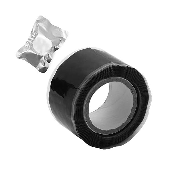 ブラック/3m x 25mm/自己融着テープ・Size:3m x 25mmColor:ブラック・サイズ幅25mm、長さ3m、材質：シリコーンゴム、使用温度範囲:-60〜280度。防水性と強力な接着剤のある自己融着テープです。・多目的緊急また...