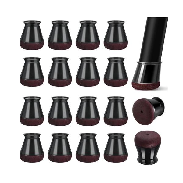 ブラック/丸形 S 適用範囲:14-20mm/RK001・Size:丸形 S 適用範囲:14-20mmColor:ブラック・360°包み込みフェルトパッド 椅子の脚フロアプロテクターのフェルトパッドは、椅子のエッジをより良く包み込むため、は...