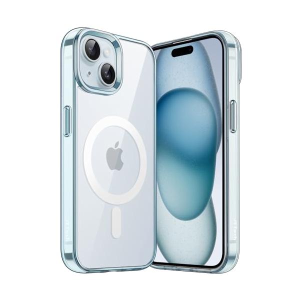 ブルー/-/5512G・Color:ブルー・[互換性] iPhone 15 6.1インチ用に特別に設計されています。38個のマグネットを内蔵し、すべてのMagSafeアクセサリーに対応できるクリアケースです・[強力な磁気吸着] 完璧に整列し...