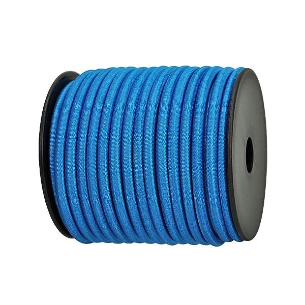 モダンライトブルー/6mm x 10M/-・Color:ライトブルーSize:6mm x 10M・材質とサイズこのストレッチコードの内芯：天然ゴム 表地：高強度ポリエステルに作られ、摩耗しにくく、防カビ、UV耐性に優れています。軽量で、強力...