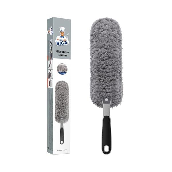 グレー/ミディアム/SJ21692・パッケージ個数:1・MR.SIGAリントフリーホコリ取りは、ふわふわのマイクロファイバーカバーが特徴で、一拭きで広い面積をカバーします。掃除する時には、ただホコリをよそに掃くのではなく、磁石のようにホコリ...