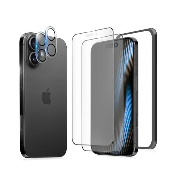 アンチグレアアンチグレア/iPhone 16 用/-・Style:アンチグレアSize:iPhone 16 用・対応機種 iPhone16（6.1インチ）専用。 パッケージ内容 iPhone 16 用の ガラスフィルム（黒縁あり）×2枚 +...