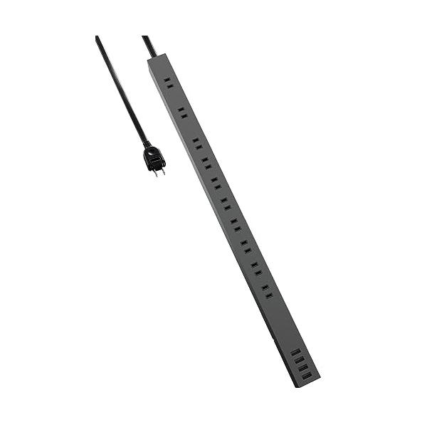 10個口(USB-A×4)ブラック/(1)電源タップ 単品/ECT-1925BK・Color:ブラックSize:(1)電源タップ 単品Style:10個口(USB-A×4)・パッケージ個数:1・10個の差込口と4個のUSB-Aポートを備えた...