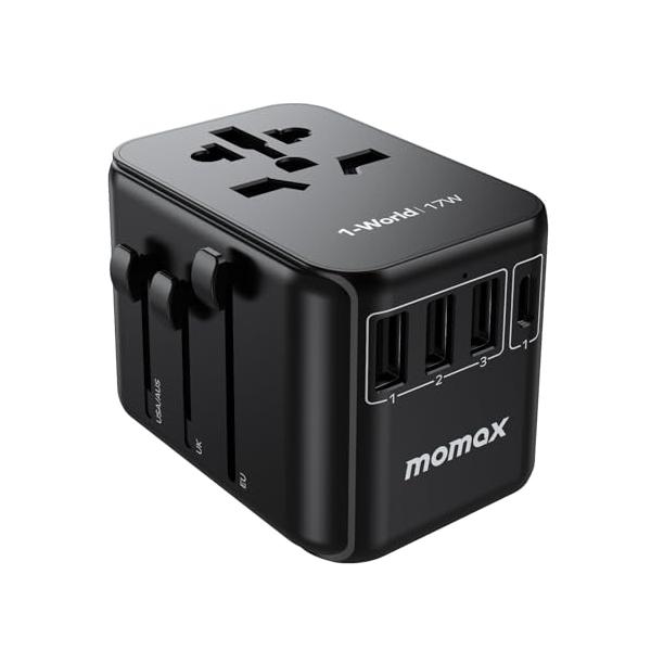 17Wブラック/17W/UA12・Size:17WColor:ブラック・全世界対応の変換プラグMOMAXの海外変換プラグは、Aタイプ、Oタイプ、Cタイプ、BFタイプの4種類のコンセント形状に対応しています。これ1つでヨーロッパ/アメリカ/イ...