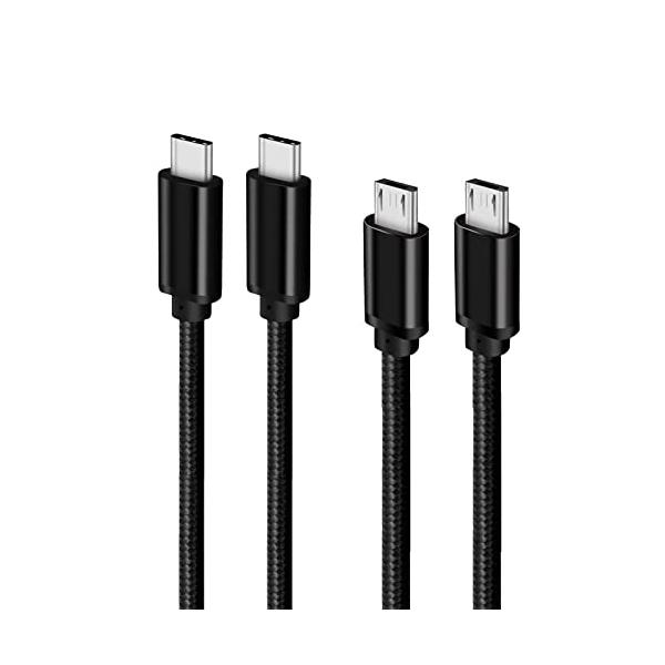 2本セットブラック/1m/-・Size:1mStyle:2本セットColor:ブラック・2.4A充電＆USB2.0データ同期充電＆データ同期に対応できますので、最大480Mbpsの高速データ転送がです。USB-C (Type C)ポートはホ...