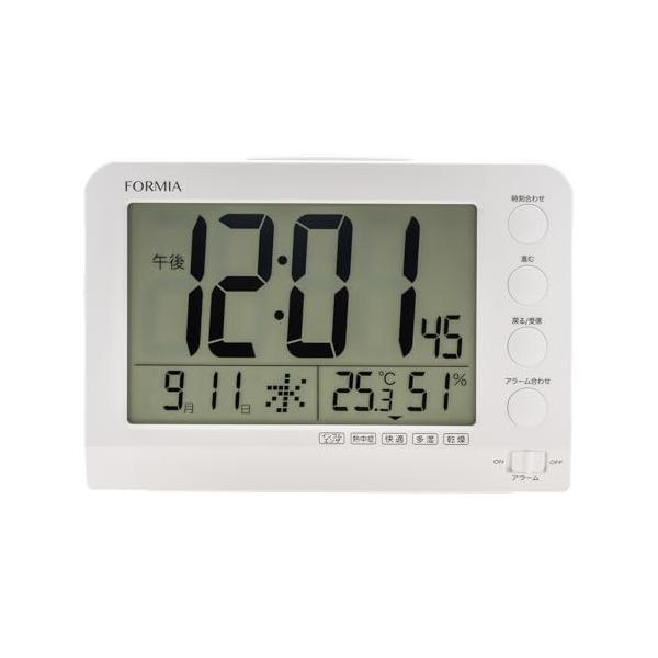 モダン07.ホワイト/電波/HT-041RC・Color:07.ホワイトSize:電波・パッケージ個数:1・本体サイズ：(約)高さ12.6×幅17.5×奥行き4.8cm・本体重量：(約)243g・材質：ABS、ガラス・生産国：中国・機能：電...