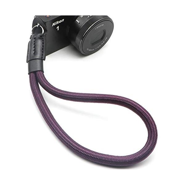 パープル/-/-・Color:パープル・パッケージ個数:1・丸型のストラップ穴を備えたカメラ用シンプルなハンドストラップです。・クライミングロープを採用。素材はナイロンとポリエステルです。ナイロンコアは強力に優れています。外側にポリエステル...