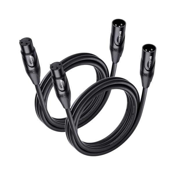 ブラック/1.8m/500011-6x2・Size:1.8m・パッケージ個数:1・プロ仕様の高音質マイクケーブル高品位なXLR ケーブル（3ピンキャノンケーブル）を採用。コンデンサーマイクやミキサー、オーディオインターフェイスとのバランス接...