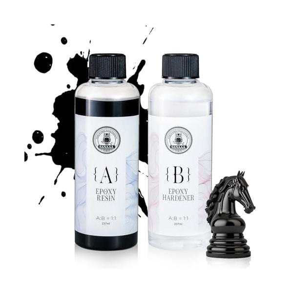 ブラック/474ml/AB15・Color:ブラックSize:474ml・パッケージ個数:1・完璧なエポキシ樹脂SANAAエポキシ樹脂は、高品質で無毒な材料で作られています。474mlマットブラックエポキシ樹脂+474mlクリスタルクリアエ...