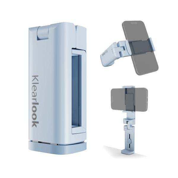 ブルー/-/KLTDST・Color:ブルー・?角度自由自在上部のスマホ固定用のクリップは360°回転で、後ろへ折れば290°まで開けます。場所によって好きな角度に変更し、スマホの縦置きも横置きも設置です。・?安定性抜群クランプ部には滑り止...