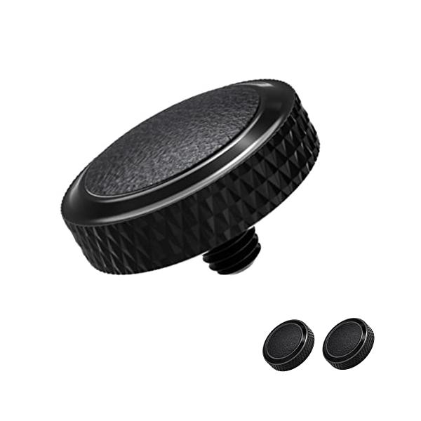 ブラック(Black Black)/-/SRB-BK BLACK 2pack・Color:ブラック(Black Black)・パッケージ個数:1・純銅製で、表面レザーを覆って、ソフトレリーズボタンです・カメラシャッターのネジ穴にねじ込んで、...