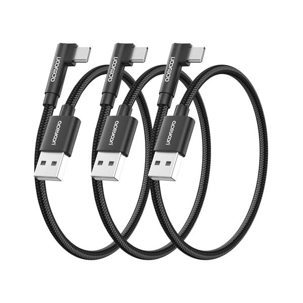 3本/50cm/-・0.5m短いtype cケーブル0.5mのケーブルは、ノートPC使用中にスマホを接続して充電するのに最適です。短いタイプCケーブルは短い距離でスマートフォンを充電するのに最適。自宅、オフィス、車に簡単に保管でき、持ち運び...