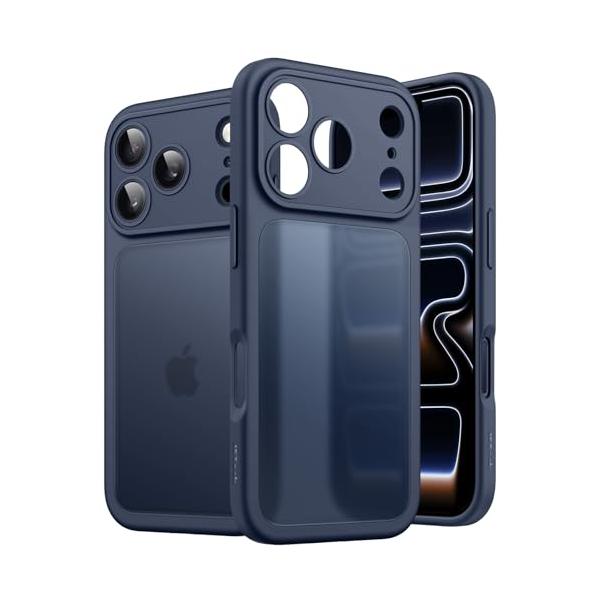ダークブルー/-/573EA・Color:ダークブルー・[スリムプロファイル] iPhone 17 Pro 6.3インチ専用です。ご注意: iPhone 17 / Air / 17 Pro Maxには対応できません。美しさと保護性を重視して...