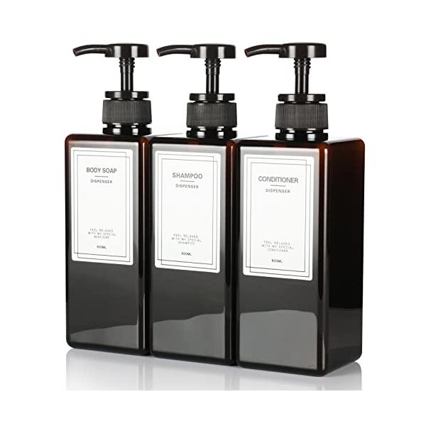 ブラウン/Large/-・Color:ブラウン・シンプルで優しいフォルムのシャンプーボトルです。シンプルでおしゃれなバスルームを演出してくれます。デザインにこだわったものはポンプ部分が細かったりするものも多いですが、IRETIONのポンプは...