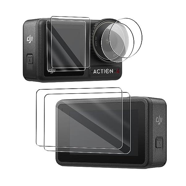 6枚 対応DJI Osmo Action 4/6枚 対応DJI Osmo Action 4/-・対応機種 対応 DJI Osmo Action 4 メイン画面用2枚+サブ画面用2枚+LED保護フィルム2枚用のガラスフィルム。2セット総計6枚...