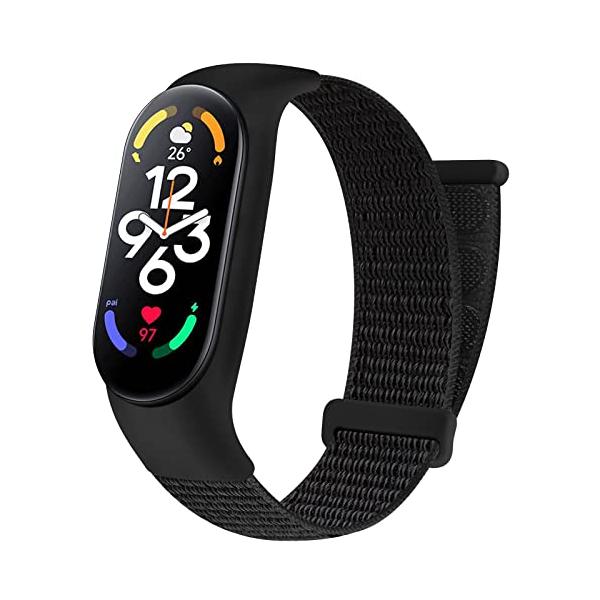 Deep black/-/RMN002・Color:Deep black・対応機種: Mi Band バンド ナイロン対応機種 Xiaomi Mi Band 7   Xiao Mi Band 6  Xiaomi Mi Band 5   Xi...