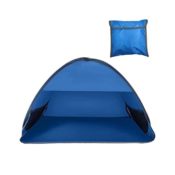 コンパクトブルー/-/-・Color:ブルー・サイズ 使用時：70*50*45cm，収納折りたたんだ後のサイズは20cmx20cmで、収納バッグ付き、持ち運びも便利です。・高品質材質ポリエステル製、冷気も光りも遮ります、ぐっすり眠れるように...