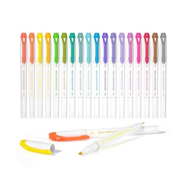 極細18色/1 Count (Pack of 18)/SA DMH18・Color:18色・パッケージ個数:1・目に優しい18色セット穏やかなパステルカラーの18本蛍光マーカーペンです。薄めのカラーはチカチカする感じがなく目が疲れずに、お勉...