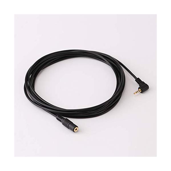 ブラック/3m/BAS0276・パッケージ個数:1・2.5mm 4極 ステレオケーブル (L型プラグ）・長さ：3m　カラー：ブラック・用途：ドライブレコーダーとバックカメラの接続、オーディオプレーヤーとイヤホンの接続延長・金メッキ加工コネク...