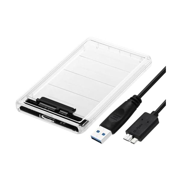 透明/-/すべりどめ・Model:すべりどめ・2.5インチSSDとHDDをPC、ノートパソコン、PS4、Xboxに簡単に接続してデータ転送または拡張ストレージを行います。外部スクラッチからハードディスクを保護し、SATAハードディスクをデー...