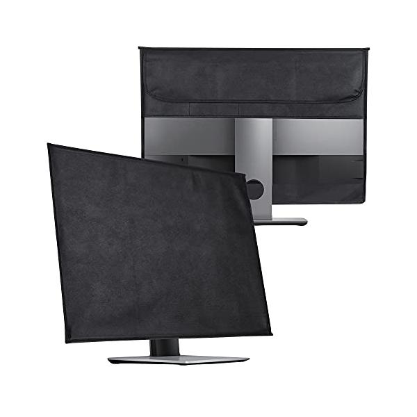 ブラック/27-28/54393.01_m000836・Size:27-28Color:ブラック・パッケージ個数:1・互換性: 27インチから28インチのモニター対応・ディスプレイのホコリ防止 に: このパソコンモニター用画面カバー が、あ...