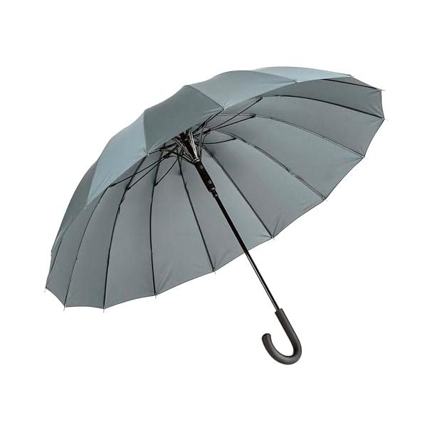 ライトグレー/直径112cm、全長88cm/-・Color:ライトグレー・傘仕樣ストレート：全長さ：88cm、注意 持ち手と石突きを除いた部分の長さ：65CM、展開直径：112cm、天蓋弧全長：130cm、重量：660g、 骨の数：16本骨...