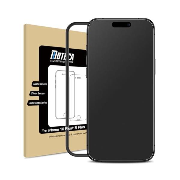 -/iPhone 15 Plus用-6.77インチ/iPhone 16 Plus/15 Plus-6.7 Inch・Size:iPhone 15 Plus用-6.77インチ・パッケージ個数:1・アンチグレアフィルムこのガラスフィルムの表面は...