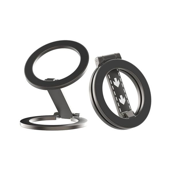 ブラック/-/-・Color:ブラック・両面磁吸設計: 両面から強力にマグネットで固定でき、デバイスをしっかりとサポートします。・MagSafe対応: iPhone12以降のMagSafe機能を完全サポートし、簡単に脱着です。・高級感ある全...