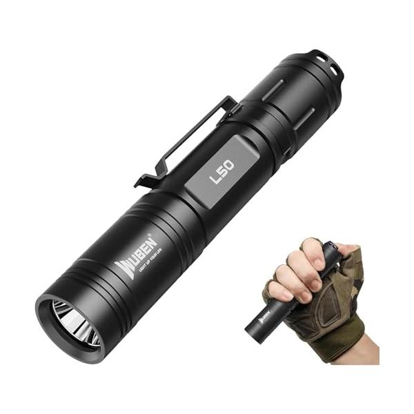 1PCS/Small/L50・Color:1PCS・高輝度/集光機能WUBEN L50 懐中電灯はドイツ製 P9 LED 素子を採用します。さらに、L50 フラッシュライトは電気めっき光学カップ技術を採用し、二重反射防止コーティングを施した...