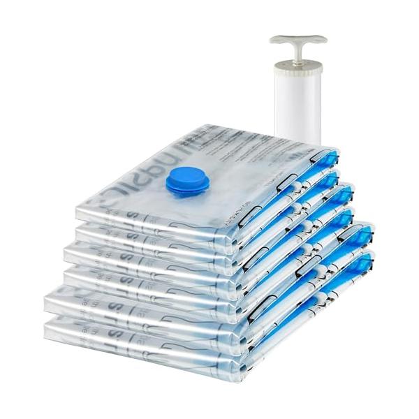 特大2個、大2個、中2個パック クリア/特大2個、大2個、中2個/DC-CBM6・Style:特大2個、大2個、中2個・パッケージ個数:1・旅行や衣替えに役立つ圧縮袋セット(特大2個、大2個、中2個 合計6個入り)。 服や布製品を湿気、汚れ...