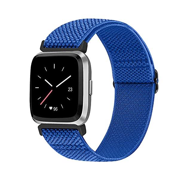 サファイア/-/RV02・Color:サファイア・対応機種: Fitbit Versa / Fitbit Versa 2/Fitbit Versa / Lite/Fitbit Versa SE .・弾性付きデザイン---最新のゴムひもと調節...