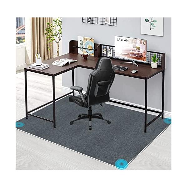 濃い灰色/約100 * 140cm/-・Size:約100 * 140cmColor:濃い灰色・チェアマット床保護マット椅子の車輪の重さで床に傷がついたり、へこんだりすることがありますので、床を傷つけないようにキャスターの材質に合わせて設計...