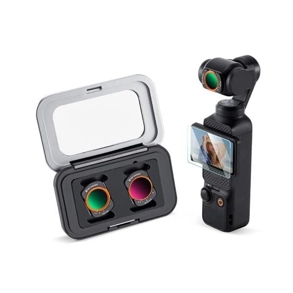 ND2-32+ND32-512・Style:ND2-32+ND32-512・パッケージ個数:1・D*I OSMO Pocket 3/4専用フィルターOSMO Pocket 3/4専用に設計されたこのNDフィルターセットは、完璧なサイズでしっ...
