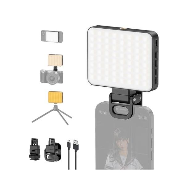 黒い/-/-・Color:黒い・3色モード＆10段階調光暖光、自然光、冷光という3色モードと10％から100％まで10段階調光が備わっています。暖光が落日の雰囲気を作り出し、自然光で肌がきめ細かくなり、冷光が周囲をはっきりと照らします。バタ...