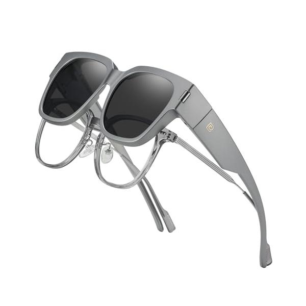 アジアンガングレー/-/-・Color:ガングレー・メガネの上にかけられるオーバーサングラス、近視、遠視、老視の眼鏡かけた人もご利用できます。ゆったりとした構造で圧迫感がありません。・小型〜中型のスクエア、ラウンド、ウェリントン型などのレン...