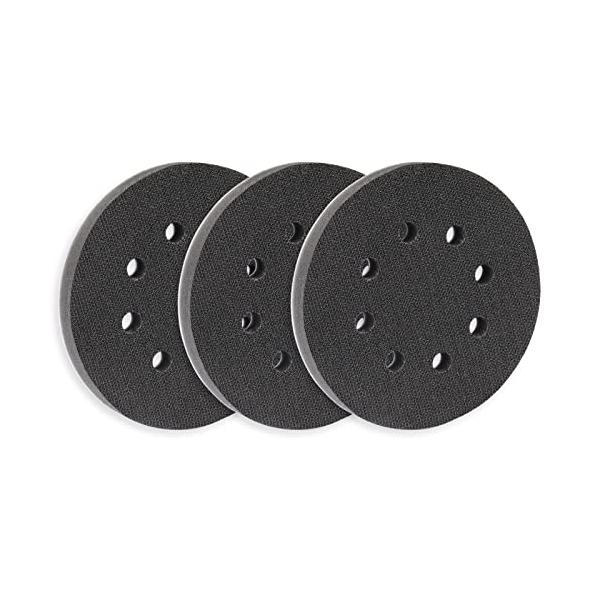 8穴 5インチ(125MM)125MM 8穴 曲面研磨アダプター 3枚セット/125mm X 11mm/-・Style:8穴 5インチ(125MM)・コストを節約できますサンダークッションパッド 衝撃や騒音を低減し、サンダー保護します、消耗...