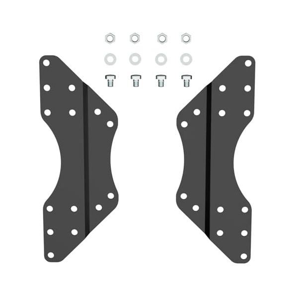 ブラック/KZ001/-・VESA変換プレート規格：75X75と100X100mmから100X100mm、150X150mm、100X200mm、150X200mm、200X200mmのVESA規格に転換できます。モニターアーム、テレビ壁掛...