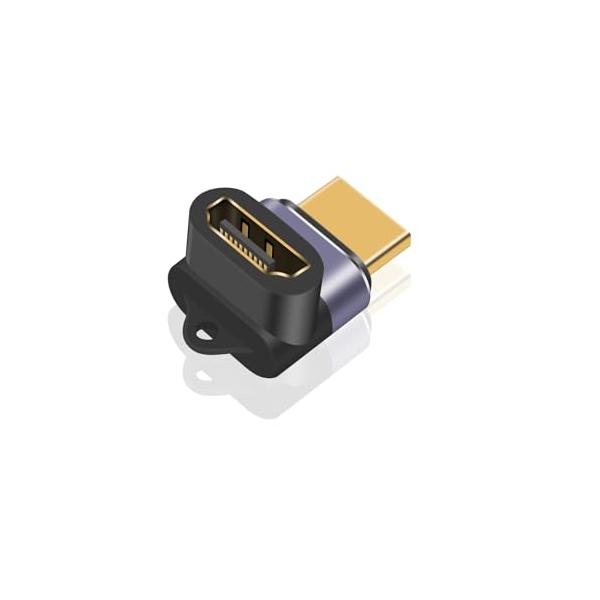 HDMI L型-/-/POY-0000547・Style:HDMI L型・8K HDMI L型 アダプタ： 最新のHDMI 2.1規格。HDMI 2.1アダプタは48Gbpsに拡大され、超低遅延での映像出力を実現し、音声と映像の高速伝送を実...