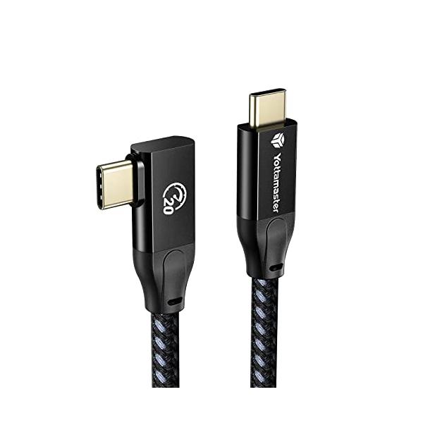 単L字型/0.5m/Yottamaster-P-U50-CC20-2-BK・Size:0.5mColor:単L字型・PD100W超高速充電USB PD3.0(Power-Delivery)に対応、最大で20V5A超高速充電対応できるUSB ...