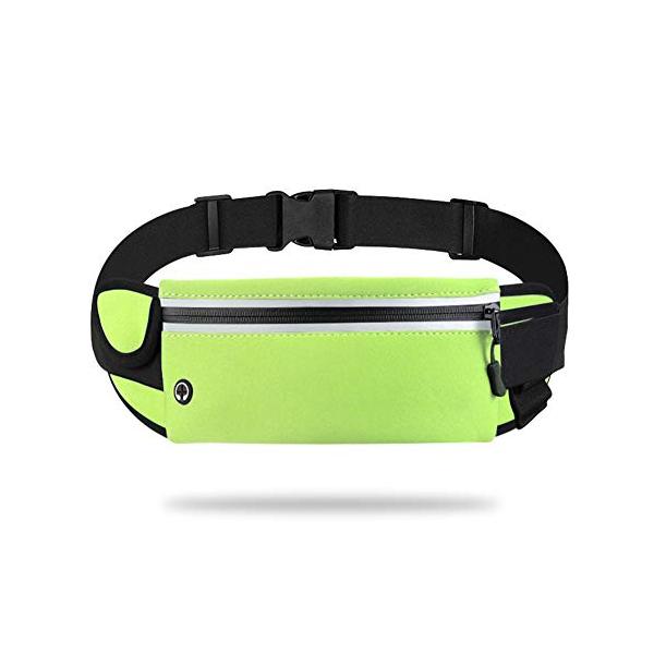 (1)防水性の高い素材を利用してるため、汗をかく真夏や、急な雨でも荷物を守れます。(2)反射デザインがついているため、夜間のランニングポーチでも安心です。グリーン/8*10*21cm/21・Color:グリーン・ゆれにくい・フィット感最高！...