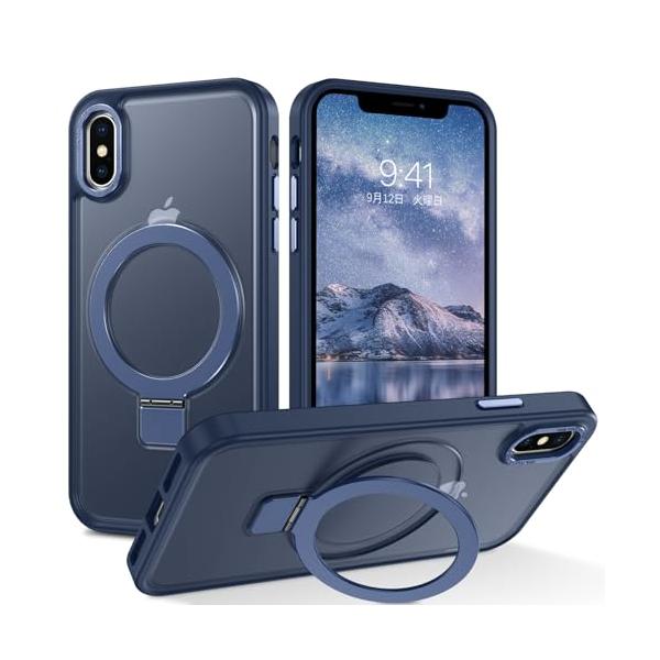 ブルー/iPhone X/XS/-・Size:iPhone X/XSColor:ブルー・★対応機種：iPhone X/XS（5.8インチ）、カラー：ブルー。ご希望の商品、カラー、対応機種をご購入前にご確認お願い致します。・★マグネット搭載・...