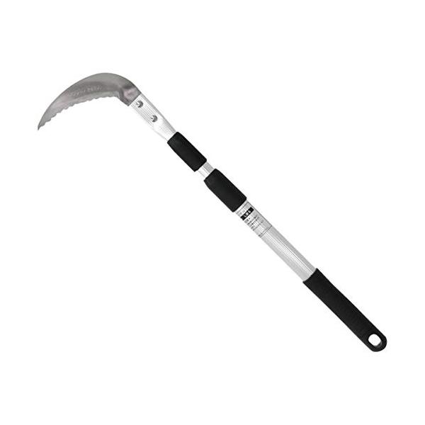 万能草刈鎌-/-/S-2・Style:万能草刈鎌・パッケージ個数:1・草刈り、除草作業に。立っても、しゃがんでも、座ってもOK! 使いやすい長さに調節!・軽量アルミパイプが3段階に伸縮します。※400mm~800mm。・「万能草刈鎌」万能波...